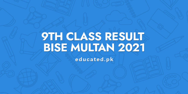 BISE Multan Board 9th Class Result 2025 Check Online By Roll No