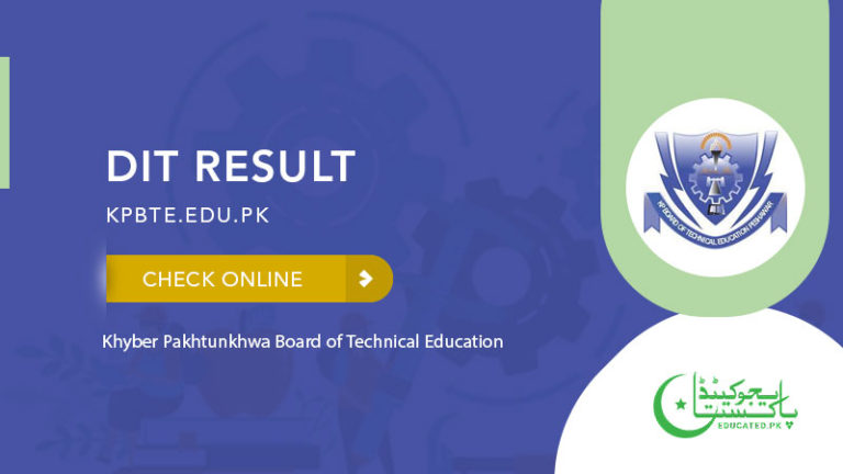 DIT Result 2025 1st & 2nd Semester - www.kpbte.edu.pk