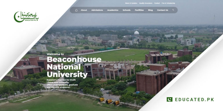 BNU Lahore Admission 2025 Beaconhouse National University