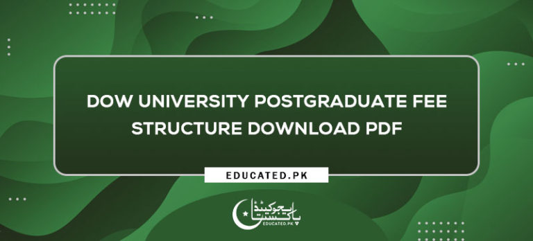 Dow University Admission 2025 DUHS