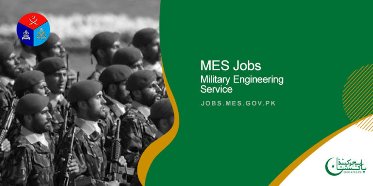 MES Jobs 2025 Online Apply Last Date via Www.mes.gov.pk