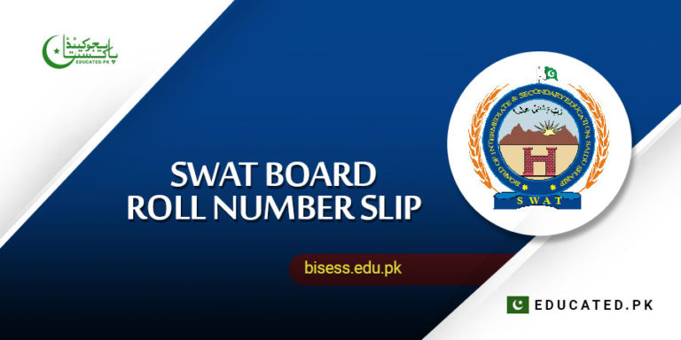 Swat Board Roll No Slip 2025 9th, 10th, 11th, 12th Class Download