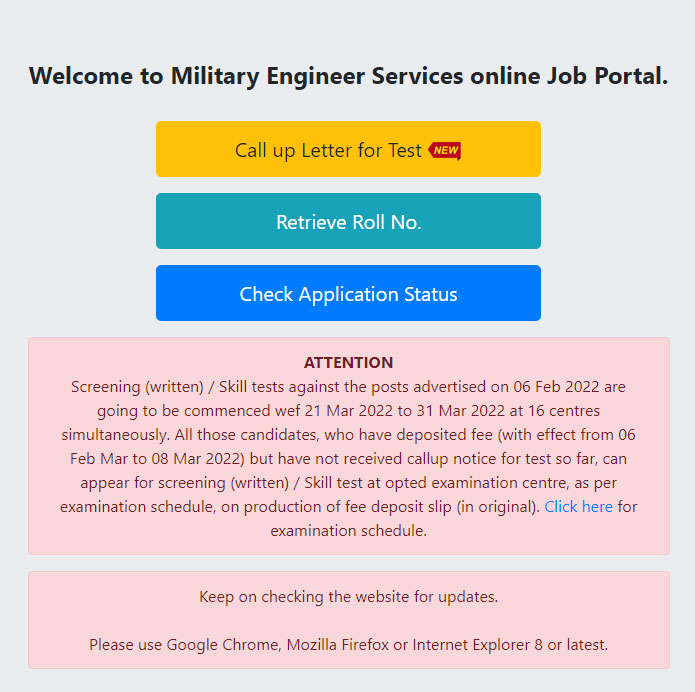 MES Jobs 2022 jobs.mes.gov.pk