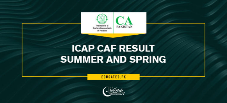 ICAP Result 2024 PRC Summer and Spring @icap.org.pk