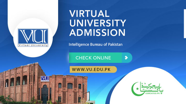 Virtual University Admission 2025 Last Date, Apply Online