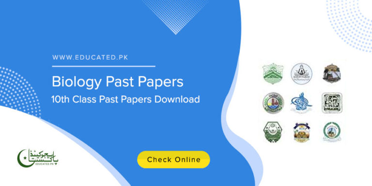 10th Class Biology Past Papers 2025 Download