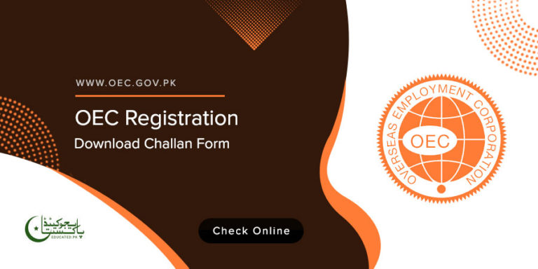 OEC Registration 2024 Challan Form