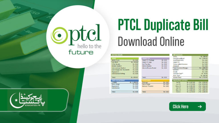 PTCL Bill Check Online 2023