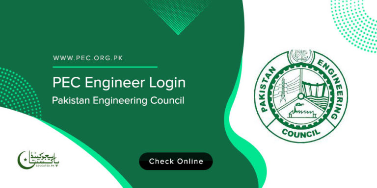 PEC Engineer Login 2023