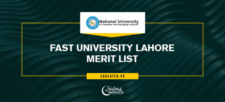 FAST University Merit List 2025 1st, 2nd, 3rd Final | www.nu.edu.pk