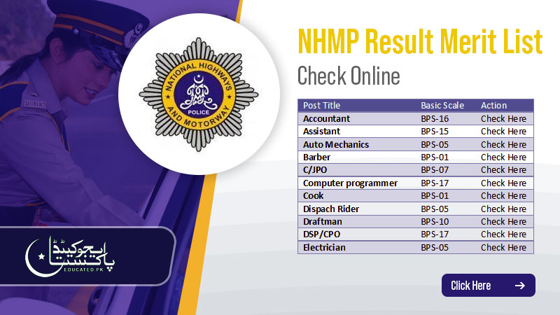 NHMP Result 2025 JPO Merit List Announced