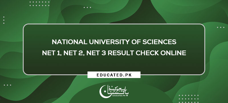 NUST Merit List 2024 NET Result - nust.edu.pk