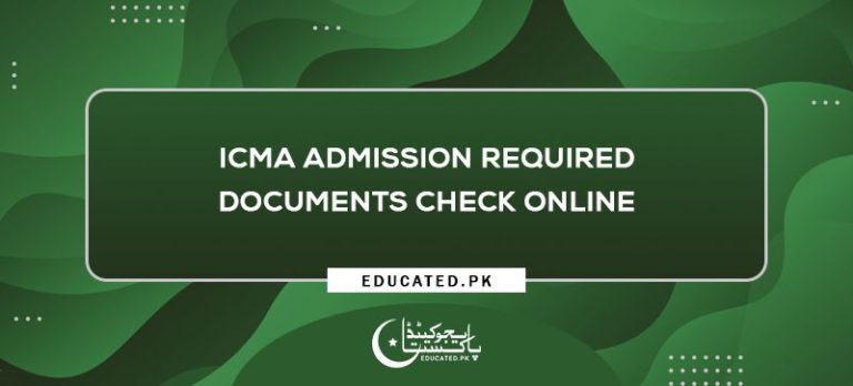 ICMAP Admission 2025 Last Date to Apply