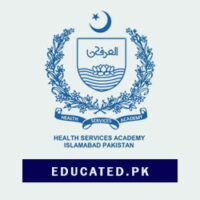 Health Services Academy Admission 2025 Apply Online