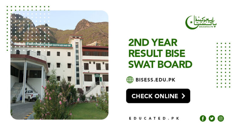 BISE Swat Board 12th Class Result 2025 2nd Year By Roll No
