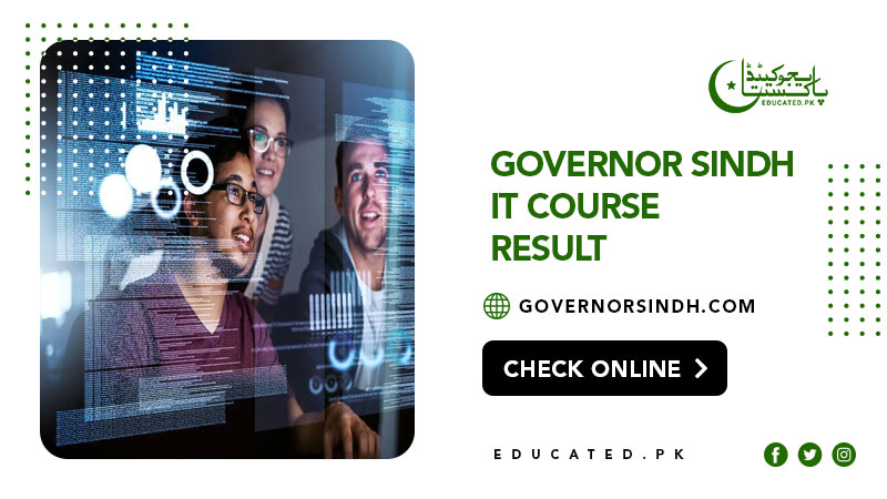 Governor Sindh It Course Result 2025 Candidates List