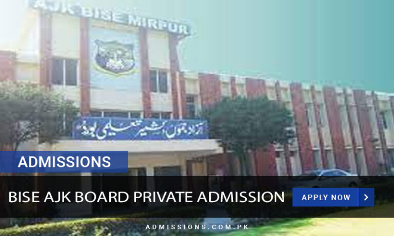 Bise AJK Private Admissions 2024 Download Form