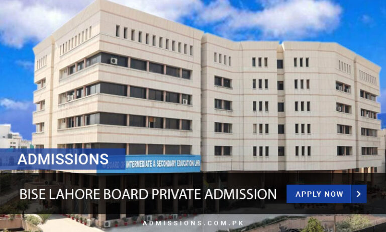 Bise Lahore Private Admissions 2025 Download Form