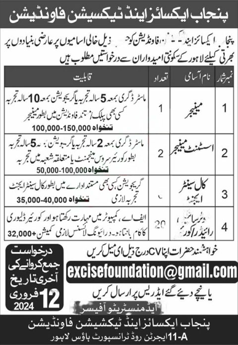 Excise Police Jobs 2024 Punjab Apply Online