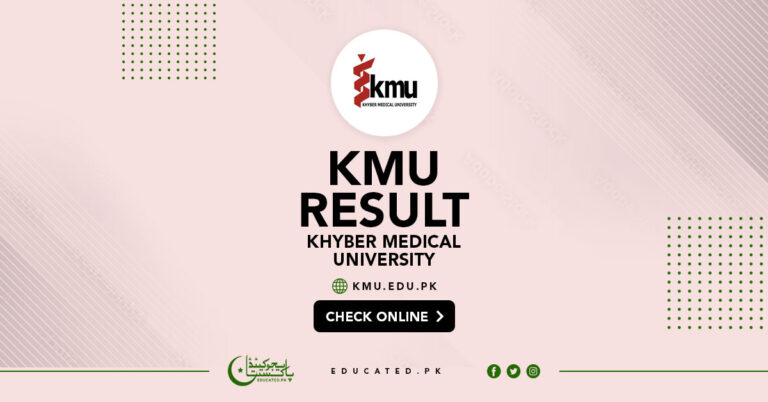 KMU Result 2025 MBBS, BDS Check by Name & Roll No